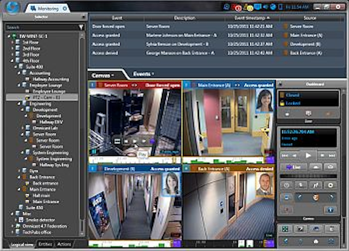 Scallop Imaging cameras integrated with Genetec Security Center software for managing ...