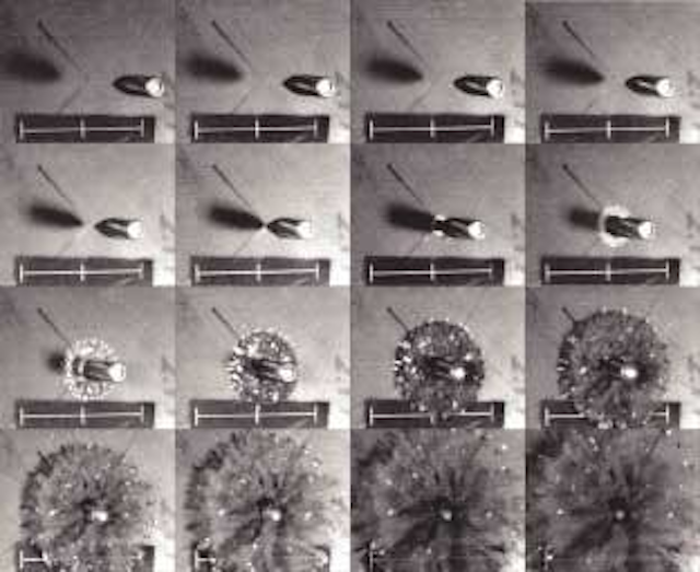 Imaging system freezes projectile collision | Vision Systems Design