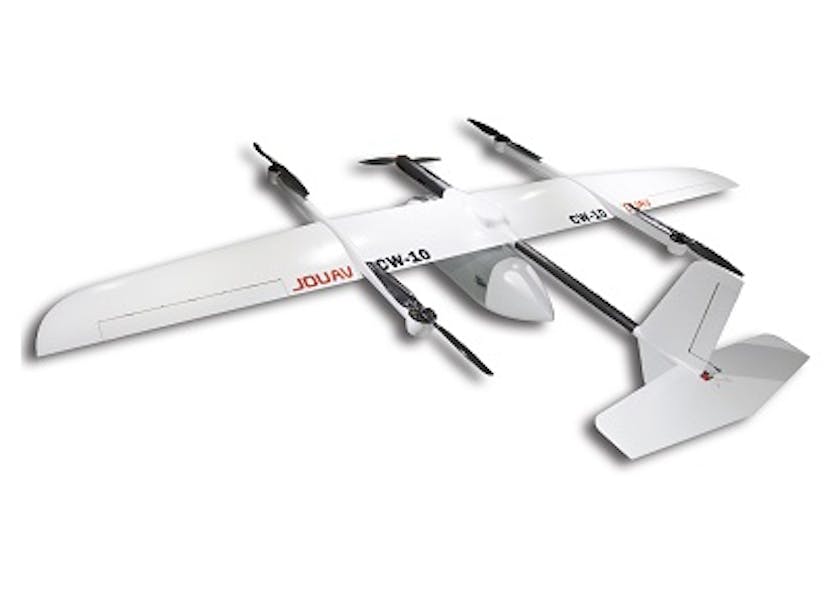 UAV with fixed wing and quadrotor hybrid design to be shown at ...