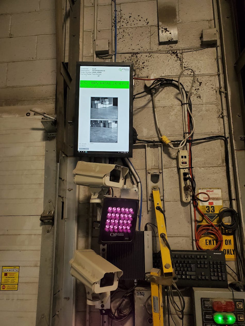 Barcode scanning vision system provides accuracy for warehouse truck ...