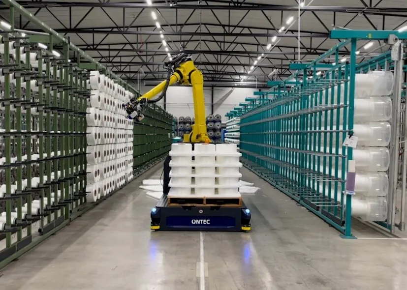 Robotic System Loads Bobbins in Textile Manufacturing Process | Vision ...