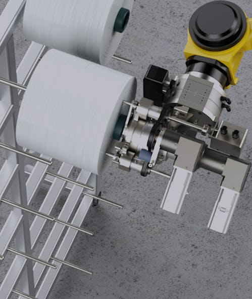 Robotic System Loads Bobbins in Textile Manufacturing Process | Vision ...