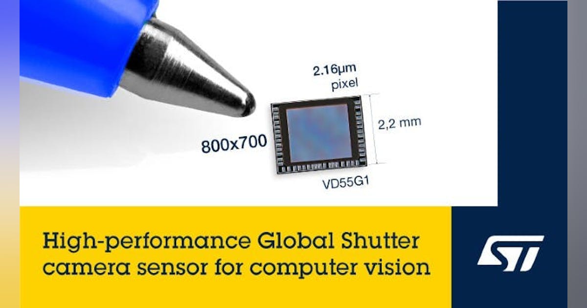 Stmicroelectronics Launching New Global Shutter Sensor Vision Systems
